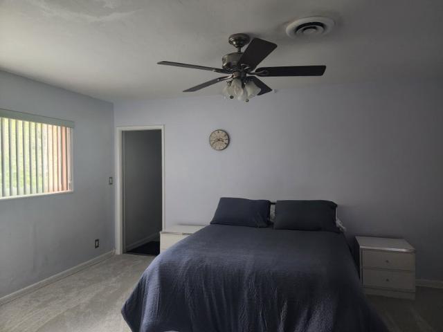 Large furnished master bedroom bathroom Includeds