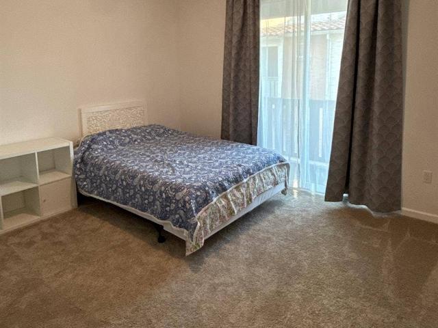 Large master bedroom in a new house