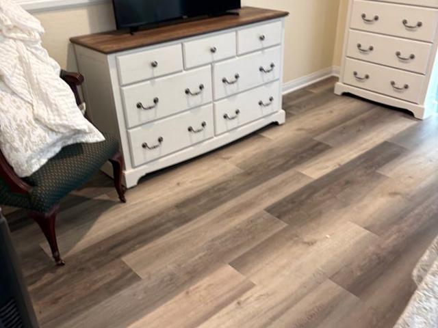 Large master suite with bath and walk in closet