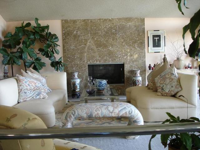 Large room in spacious home with pool & view