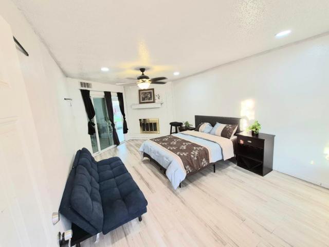 Large Room with Fireplace and Private Entry