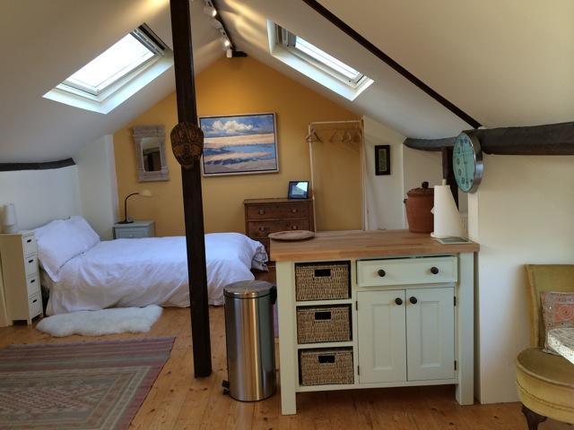 Large, sunny and private ensuite Attic Studio with kitchenette, near Tube