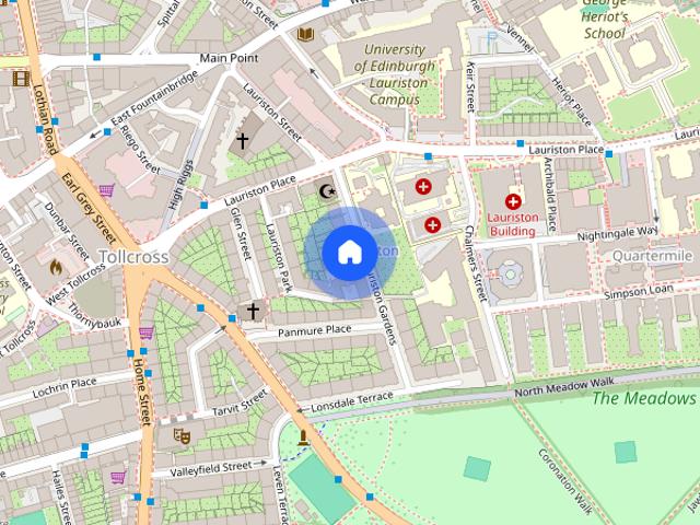 Lauriston Gardens, Meadows, Edinburgh, EH3
