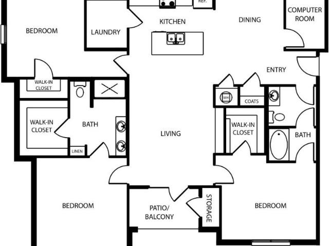 Legend at Pine Forest 2 Bedroom Apartment for Rent at 9121 Pine Forest Rd, Pensacola, FL 32534