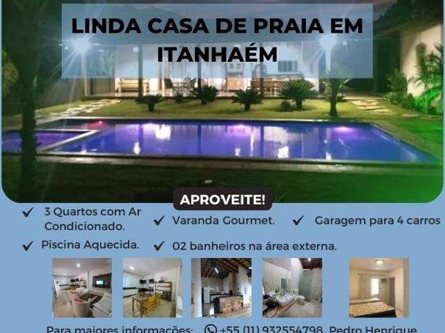 Linda casa de temporada em Itanhaém