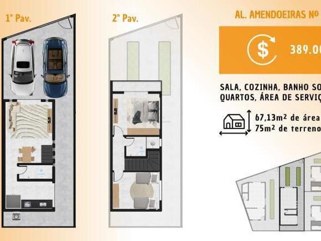 LINDA CASA GEMINADA DUPLEX NO MASTERVILLE EM SARZEDO