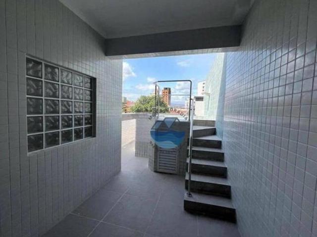 Linda Casa Sobreposta Alta Duplex, 3 Quartos Aparecida em Santos