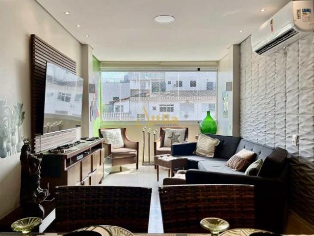 Linda cobertura 4 suítes, 350mts praia,1 vaga, Enseada