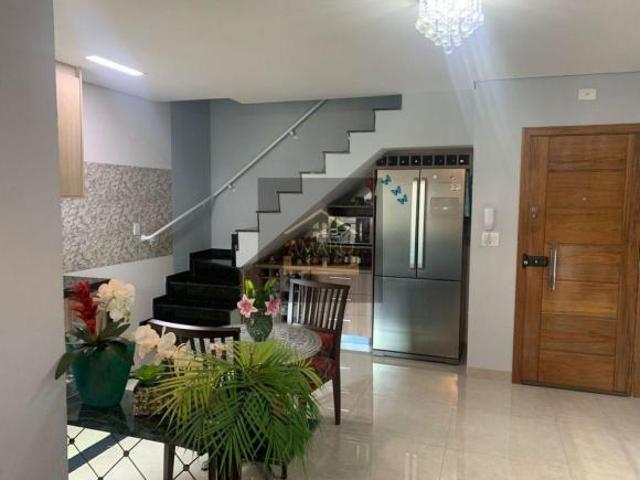 linda cobertura,bairro campestre,3 dorms,1suite com closet,3 vagas