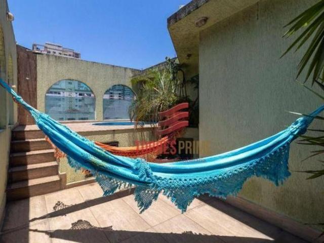 Linda Cobertura Duplex com 3 dormitórios à venda com Churrasqueira e Piscina, 162 m² por R$ 1.150.00