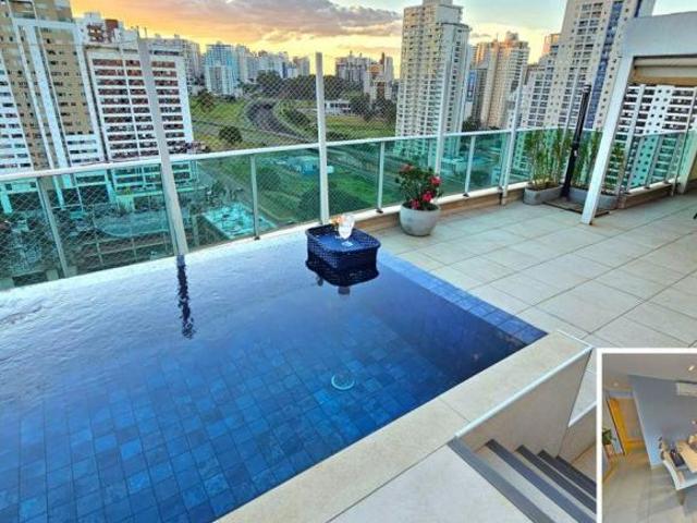 Linda Cobertura LINEAR no VIA AZALEAS 3 suítes 4 vagas Terraço com Piscina Águas Claras DF