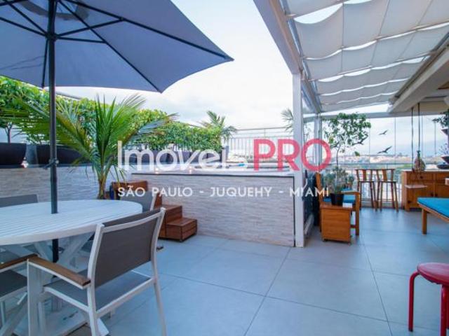 Linda Cobertura Mobiliada em Moema 180m² | 2 Suítes | 2 Vagas