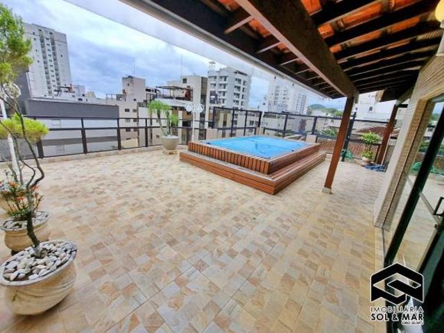 LINDA COBERTURA PENTHOUSE, 03 DORMITÓRIOS COM PISCINA, LADO PRAIA!