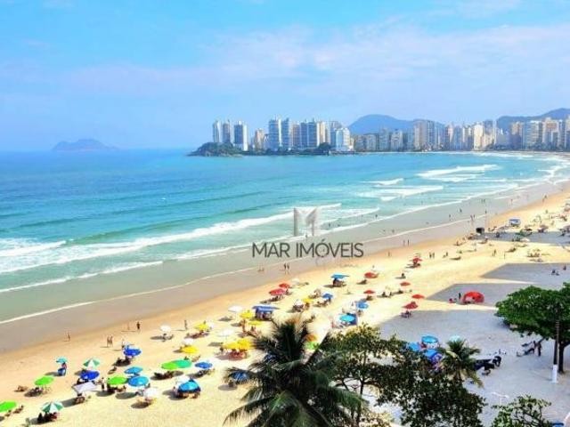 Lindíssimo Apartamento Frente ao Mar em Guarujá Pitangueiras 3 dormitórios 1 vaga