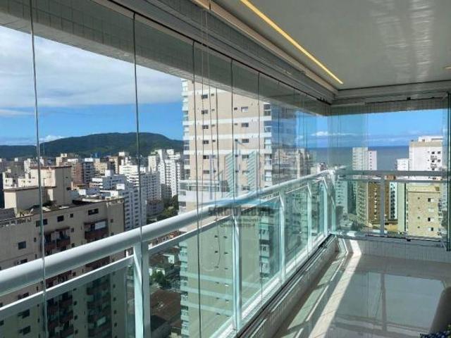 Lindo, aconchegante e impecável apartamento à venda no Boqueirão, Santos SP com vista mar, andar a