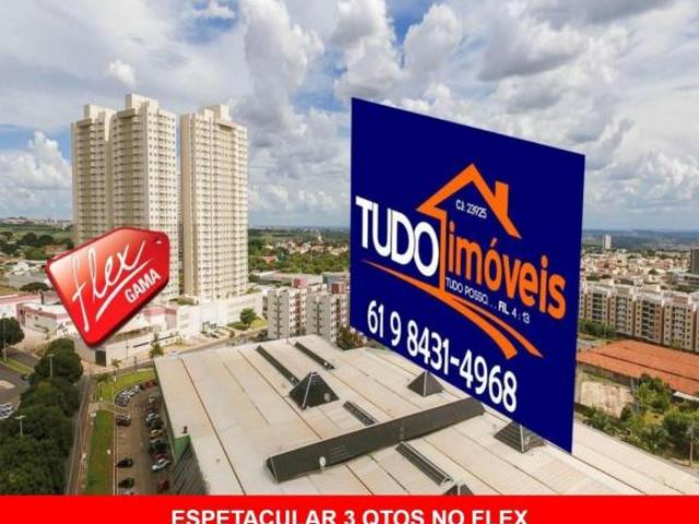 LINDO AP 3 QUARTOS NO FLEX GAMA, REFORMADO, COM MÓVEIS PLANEJADOS E PISO EM PORCELANATO