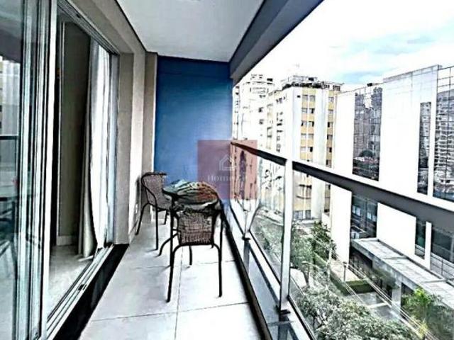Lindo apartamento 28 m2, 1 vaga, MOBILIADO, com terraço