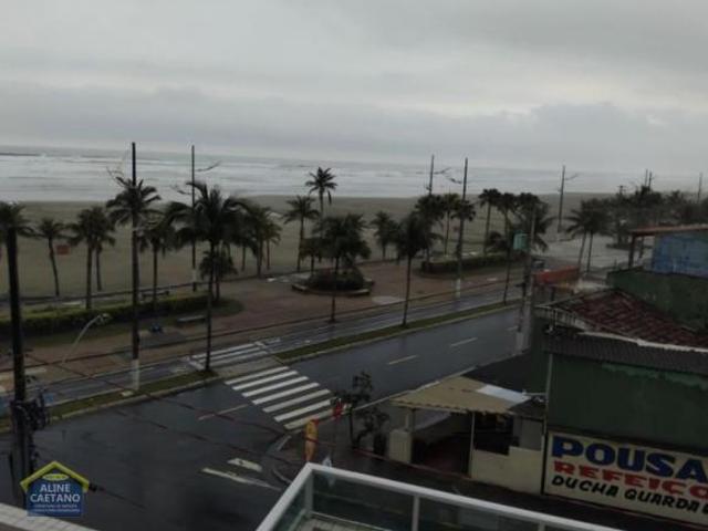 Apartamento 3 dorms Frente Mar Vista Livre e Permanente para o Mar!