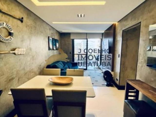 Lindo apartamento a venda com 2 dormitórios, sendo 1 suíte Praia Grande Ubatuba SP Com 5 estr