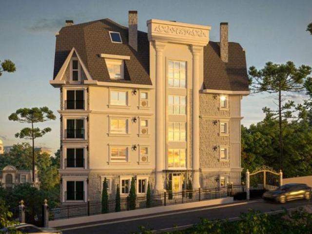 Lindo Apartamento, arquitetura francês, 2 dormitórios 1 banheiro, 57m², floresta, Gramado