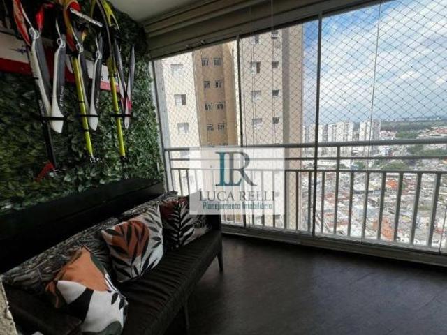 Lindo apartamento de 105m2 com 2 suítes, ampla sala e mobiliado