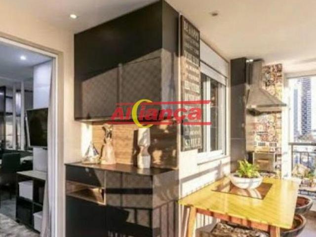 Lindo Apartamento do Tatuapé Mobiliado, com Varanda Gourmet 74 m², 3 dormitórios, 1 vaga