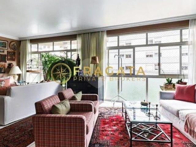 Lindo Apartamento em Santa Cecília com 208 m² São Paulo 3 dormitórios sendo suítes | Living ampl