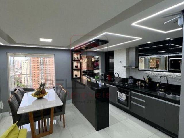 Lindo apartamento em Santo Andre com 72m2, 2 dormitórios sendo 1 suíte