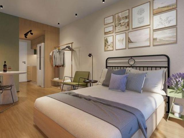 Lindo apartamento nurban Ibirapuera, estúdio de 25 m² e planta de 36,97,25 m²