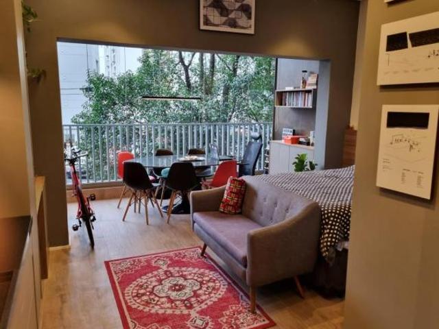 Lindo apto studio mobiliado p/venda c/33m2 e 01 dormitorio Jd Paulista
