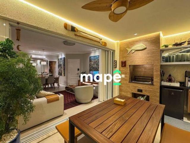 Lindo e charmoso apê mobiliado com 119 m² Gonzaga Santos/SP