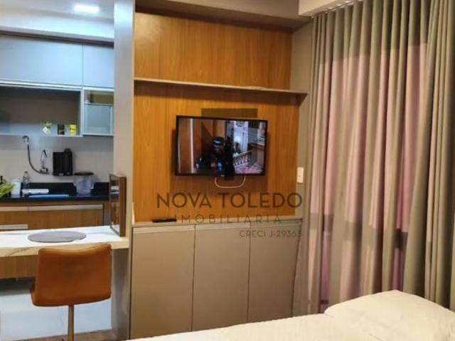 LINDO FLAT COM 1 DORM, TOTALMENTE MOBILIADO, DECORADO E PLANEJADO COM AR CONDICIONADO, VISTA E HOBBY