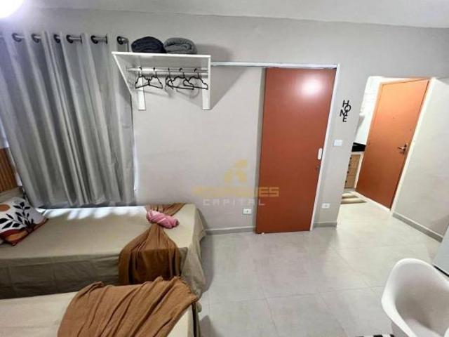 Lindo kitnet mobiliado porteira fechada! na Ponta da Praia 1 vaga garagem Analisa permuta imó