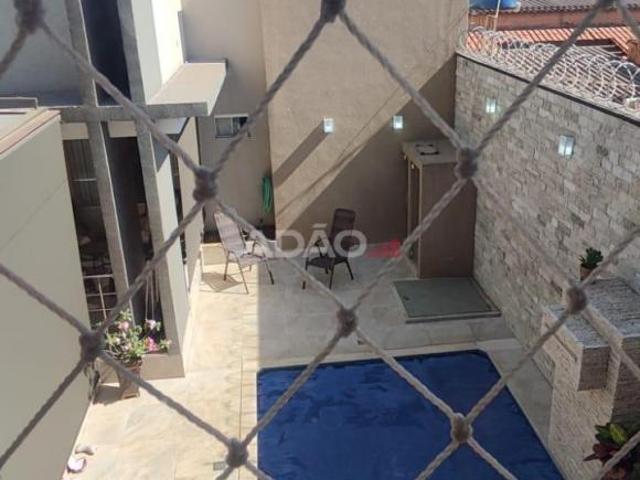 Lindo Sobrado com piscina e escritorio atrás do Granville no Residencial Vereda dos Buritis Sobrado
