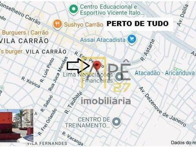 Lindo Sobrado 136m² 3 dormitórios Sala Ampla 2 VAGAS e quintal na VILA CARRÃO