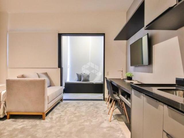 Lindo Studio a venda porteira fechada com 1 dormitórios à venda, 28,00 metros e sem vaga Pinheir