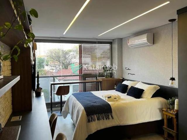 Lindo Studio mobiliado à venda, 700m do metro Santa Cruz, Mirandópolis, São Paulo, SP