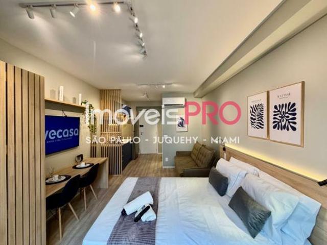 Lindo Studio Mobiliado e Decorado no Paraíso