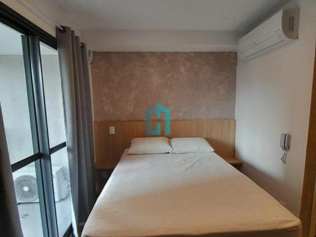 Lindo Studio mobiliado para venda ou locação no Brooklin, com 1 dormitorio, sem vaga garagem