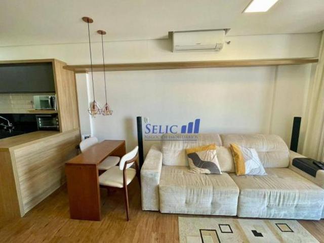 Línea Flat mobiliado 45m², 1 suíte, Centro, Jundiaí. COD FL0128