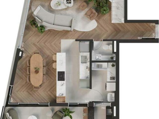 Lior | Duplex 3 Suítes, no Ahú | 161,4 m²
