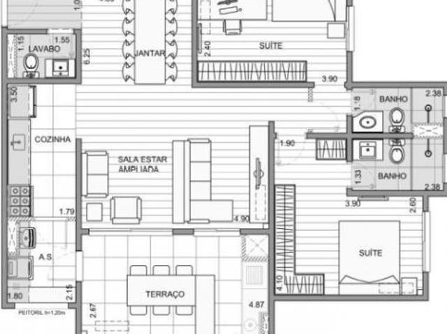 LIVING PRIVILEGE 93m² R$ 1.300.000,00