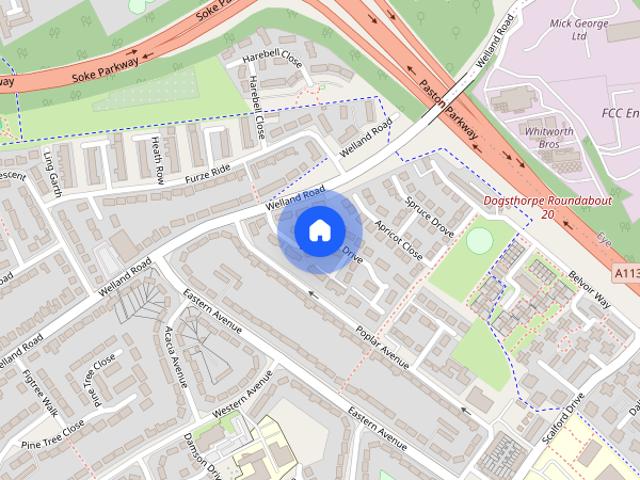 Lombardy Drive, Dogsthorpe, PE1