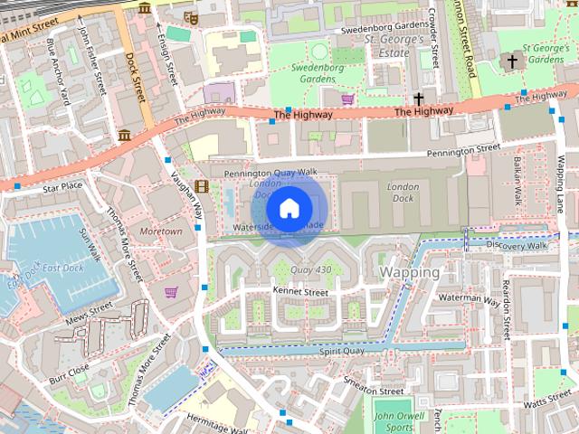 London Dock, Merino Gardens, E1W