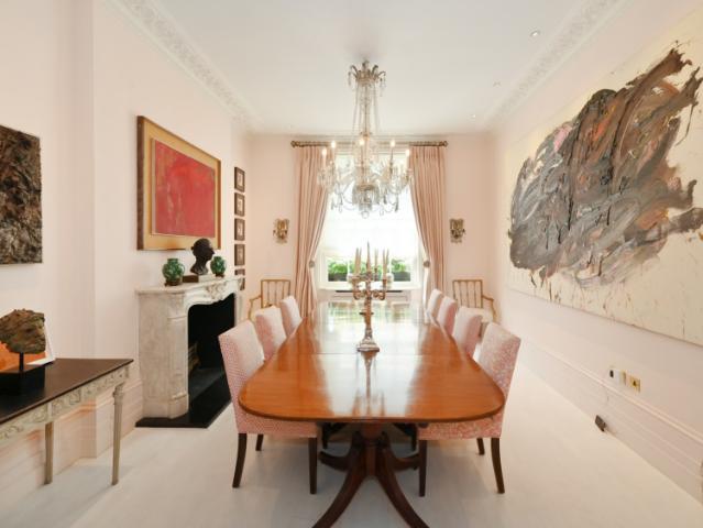 London SW7 6 bed terraced house to rent £27,950 pcm £6,450 pw