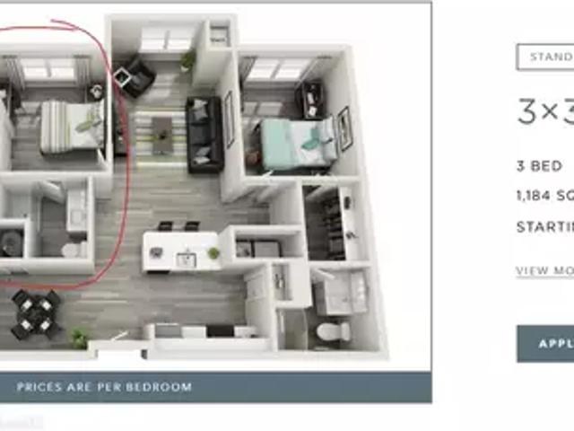 Looking for 1 person to take over my lease during the Summer