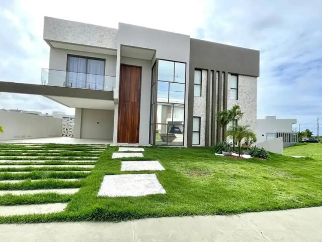 LOCAÇÃO | CASA ALTO PADRÃO | ALPHAVILLE LITORAL NORTE 2 | 4 SUÍTES | 390m² | MOBILIADA