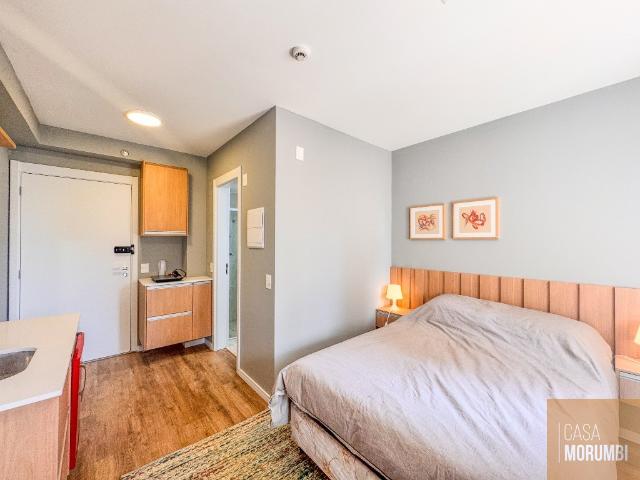 LOCAÇÃO STUDIO COM 21m² NA CHÁCARA SANTO ANTÔNIO, 01 DORMITÓRIO, 01 BANHEIRO SEMI MOBILIADO