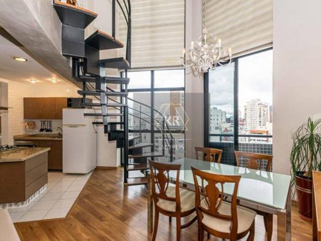 Loft Mobiliado no Bigorrilho Duas Vagas e Linda Vista Para Cidade