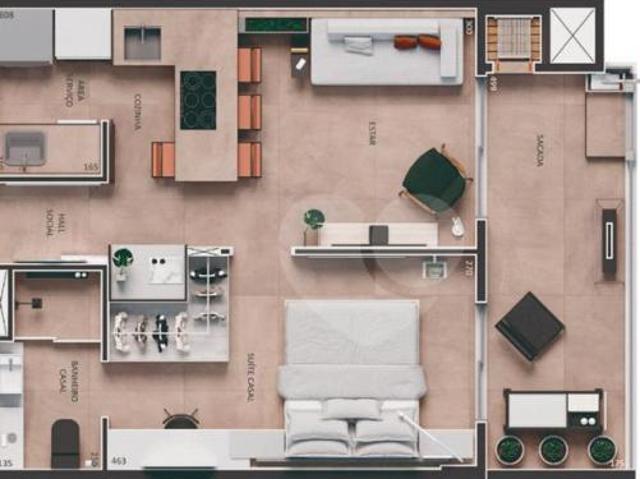 Loft com 1 quartos à venda em Campina do siqueira PR
